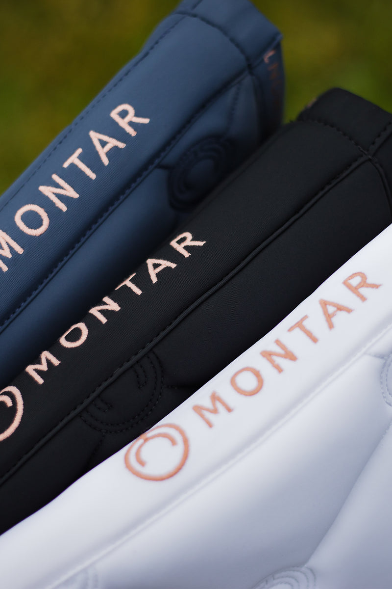 Montar Free Jump Logo Tape Saddle Pad - Black – House Of Montar UK